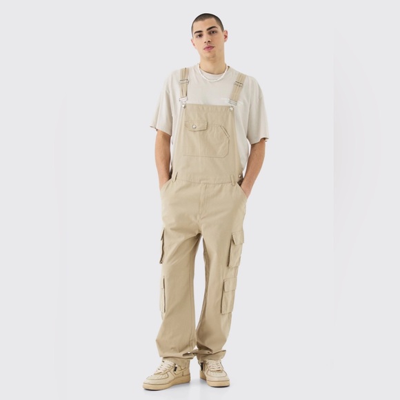 Boohoo Mens | Pants | Boohooman Relaxed Fit Overalls | Poshmark